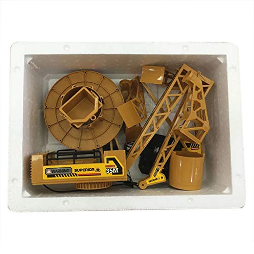IFOTIME Engineering Gifts Set DIY Control Vehicle Toy Tower Electric Kid Remote Helicopter Looping (Yellow, One Size)