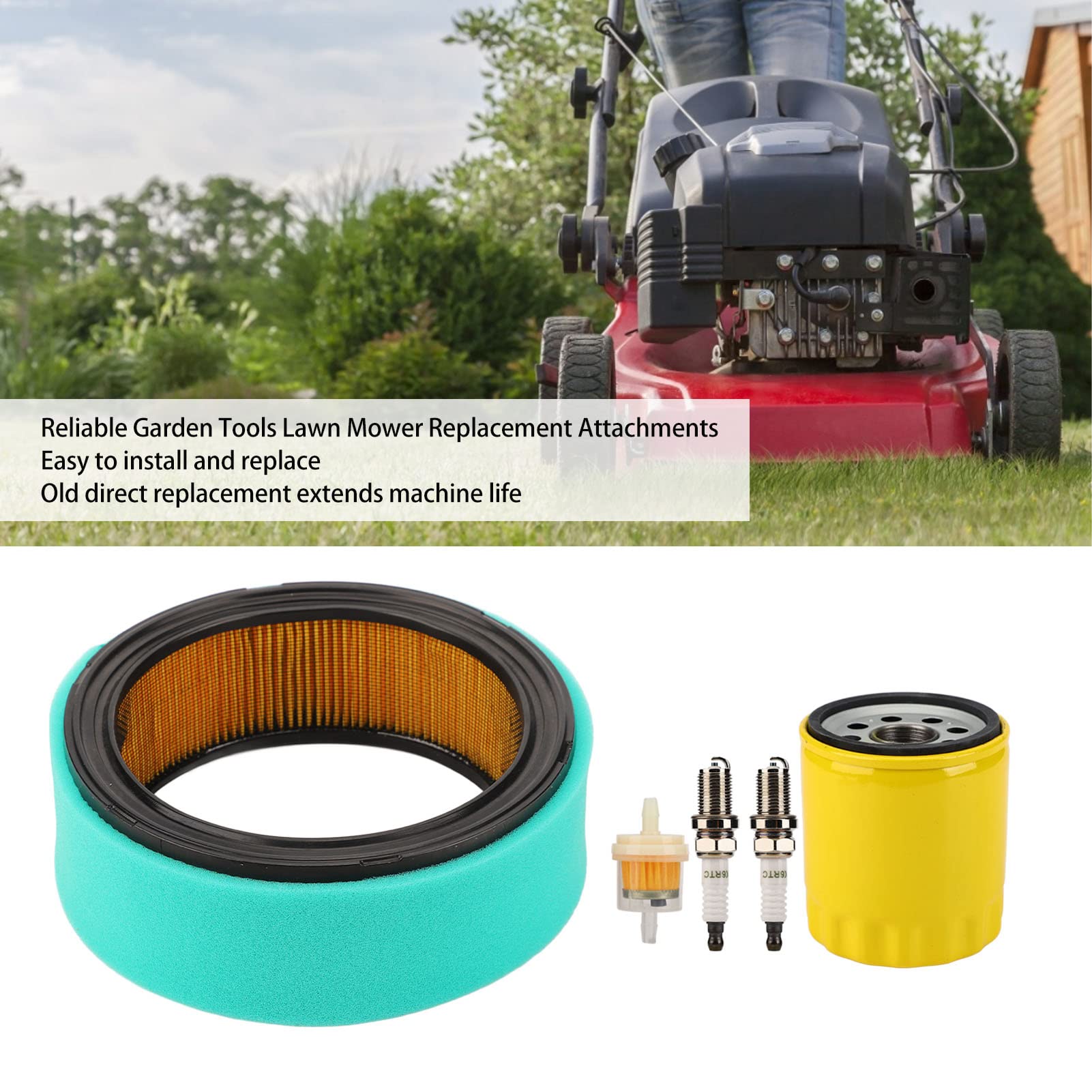 Lawn Mower Air Filter Kit,for KOHLER CV18S CV23S CV20S CH22 CH23 Air Filter Fuel Set Lawn Mower Replacement Parts