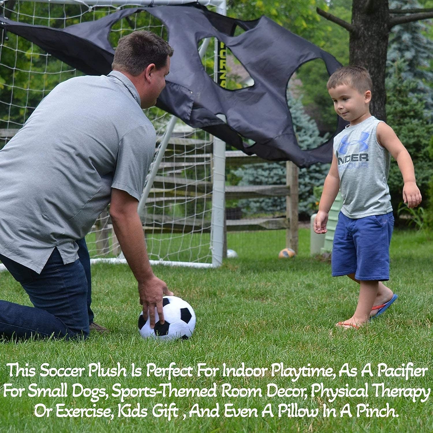 Soccer Ball Plush Baby Room: Soft Boy Stuffed Pillow Toys - Play Sports Throw Decor 6-12 Months