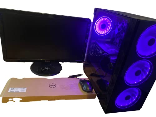 Stealthy Build New Gaming Desktop Intel Core I5 9400F 6 Cores 4.1 GHz, GTX 1660TI 6GB OC Edition (8GB 3200MHZ RAM | 500GB HHD + 128GB SSD) (Include Monitor, Keyboard, Mouse)