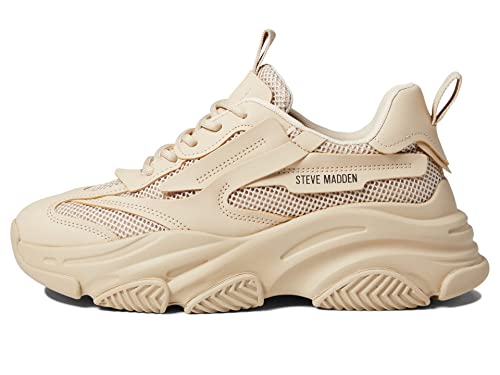Steve Madden Women's Possesion Sneaker, TAN, 8