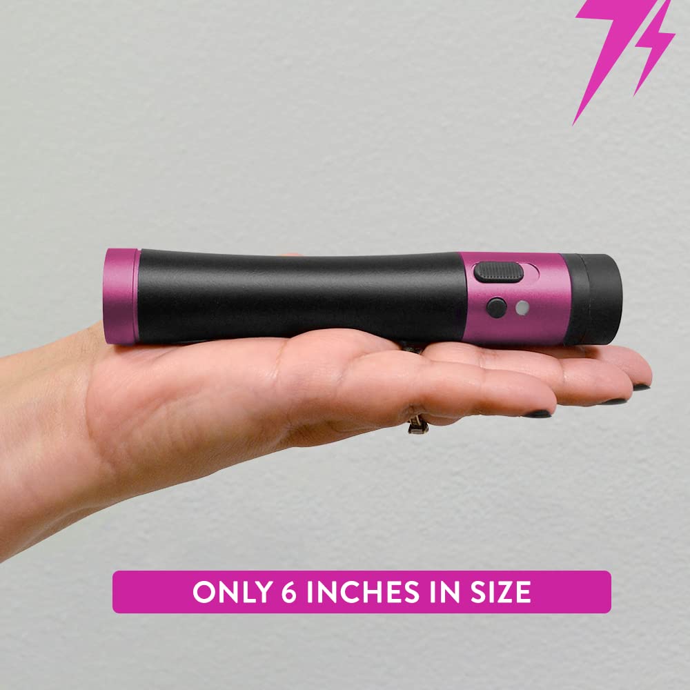 Guard Dog T-10000 Stun Gun Flashlight, Rechargeable with Safety Pin, Car Charger Included, Wrist Strap