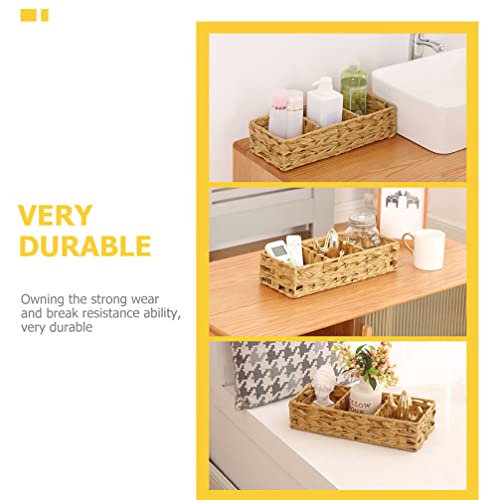 STOBAZA Coffee Station Organizer Coffee Bar Box Countertop Sugar Holder Tea Bag Storage Bin Cosmetics Sundries Organizer Caddy for Home Hotel Restaurant