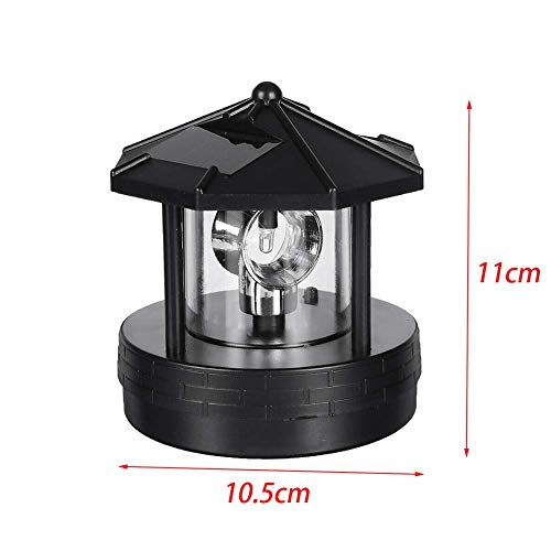 FANFA 1PC/4PCS Rotatable Outdoor Solar Light, 360 Degree Miniature Rotating Garden Smoke Towers Led Light, Waterproof and Durable Light for Home/ Garden/Courtyards/Lawns/Balconies Decor