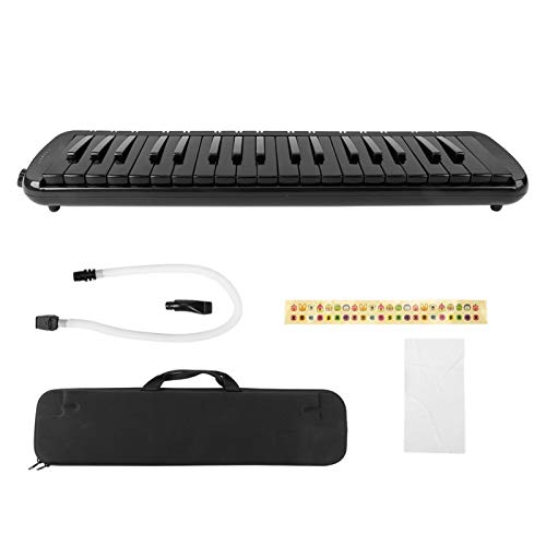 F‑37s Melodica 37 key Blowpipe Mouthpiece Piano Keyboard Pianica Built In Keyboard Wind Musical Instrument Suitable for Beginner Practice(Red)