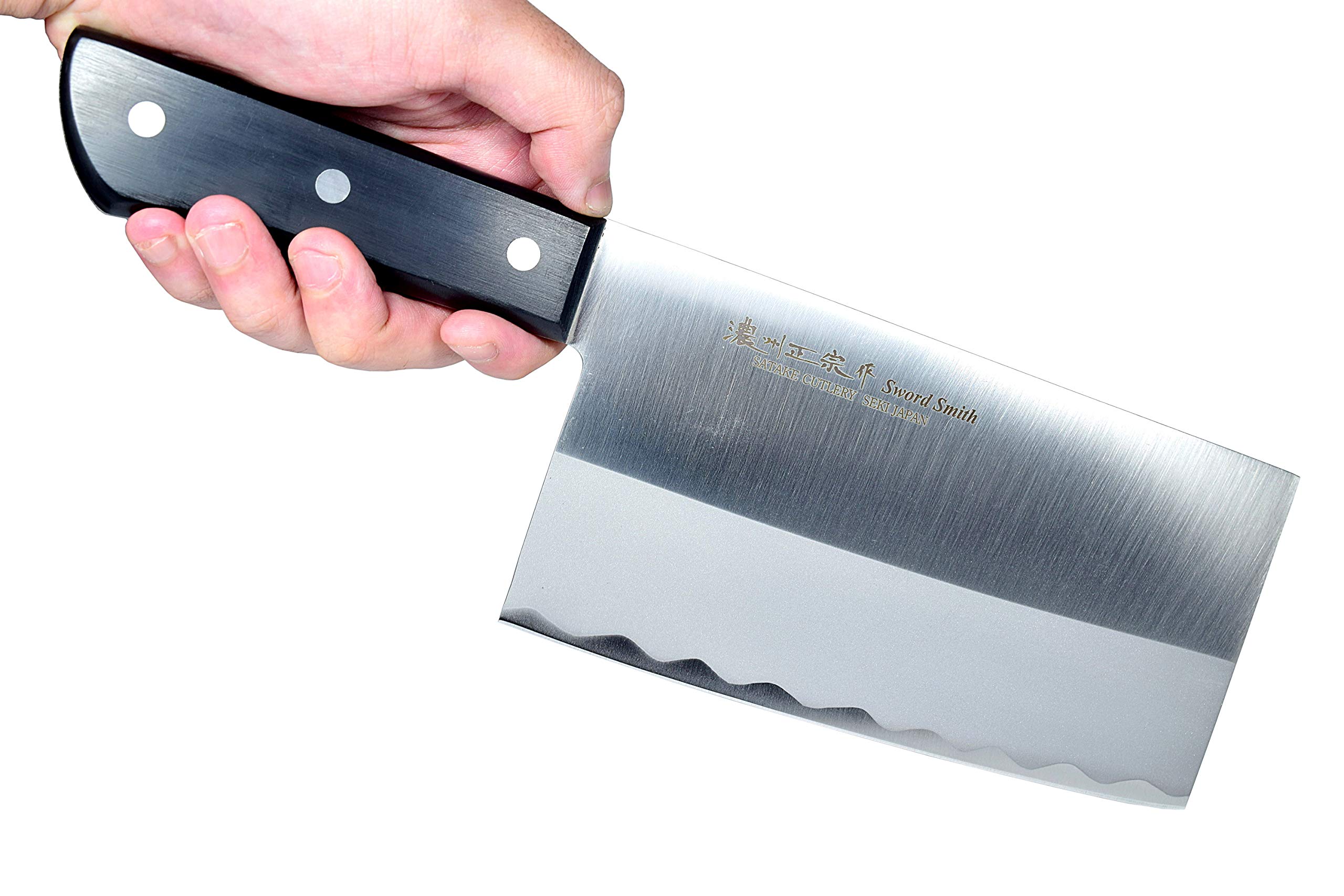 Seki Japan MASAMUNE, Japanese Meat Vegetable Cleaver, Stainless Steel Professional Butcher Knife, POM Handle, 7.1 inch (180mm)
