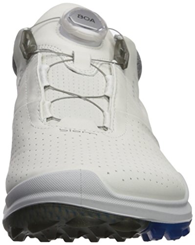 ECCO mens Biom Hybrid 3 Boa Gore-tex Golf Shoe, White/Dynasty Yak Leather, 12-12.5 US