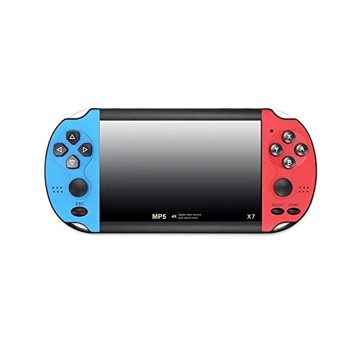 Handheld Game Console PSP Dual Joystick 4.3-inch high-Definition Screen Retro Nostalgic Handheld ENS GAB Arcade King of Fighters (Size : Red)