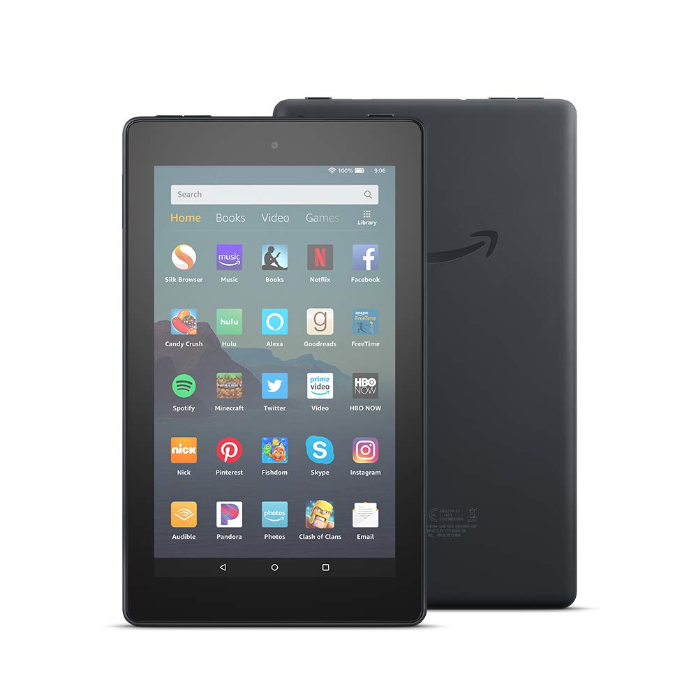 Fire 7 Essentials Bundle including Fire 7 Tablet, Amazon Standing Case, and Nupro Anti-Glare Screen Protector
