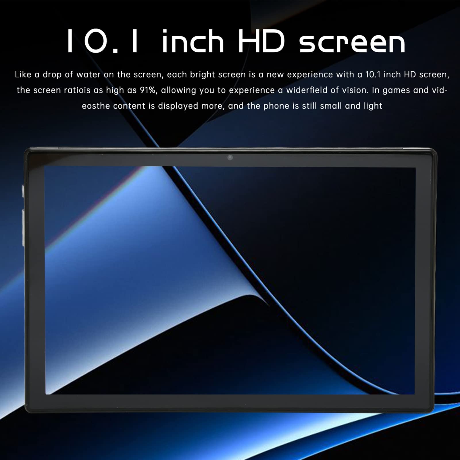 Jectse 10.1 Inch Tablet, 5G 2.4G WiFi Tablet, 8GB RAM 256GB ROM Octa Core Tablet, 8MP 20MP Dual Camera, 6000mAh Computer Tablet for 11, Black