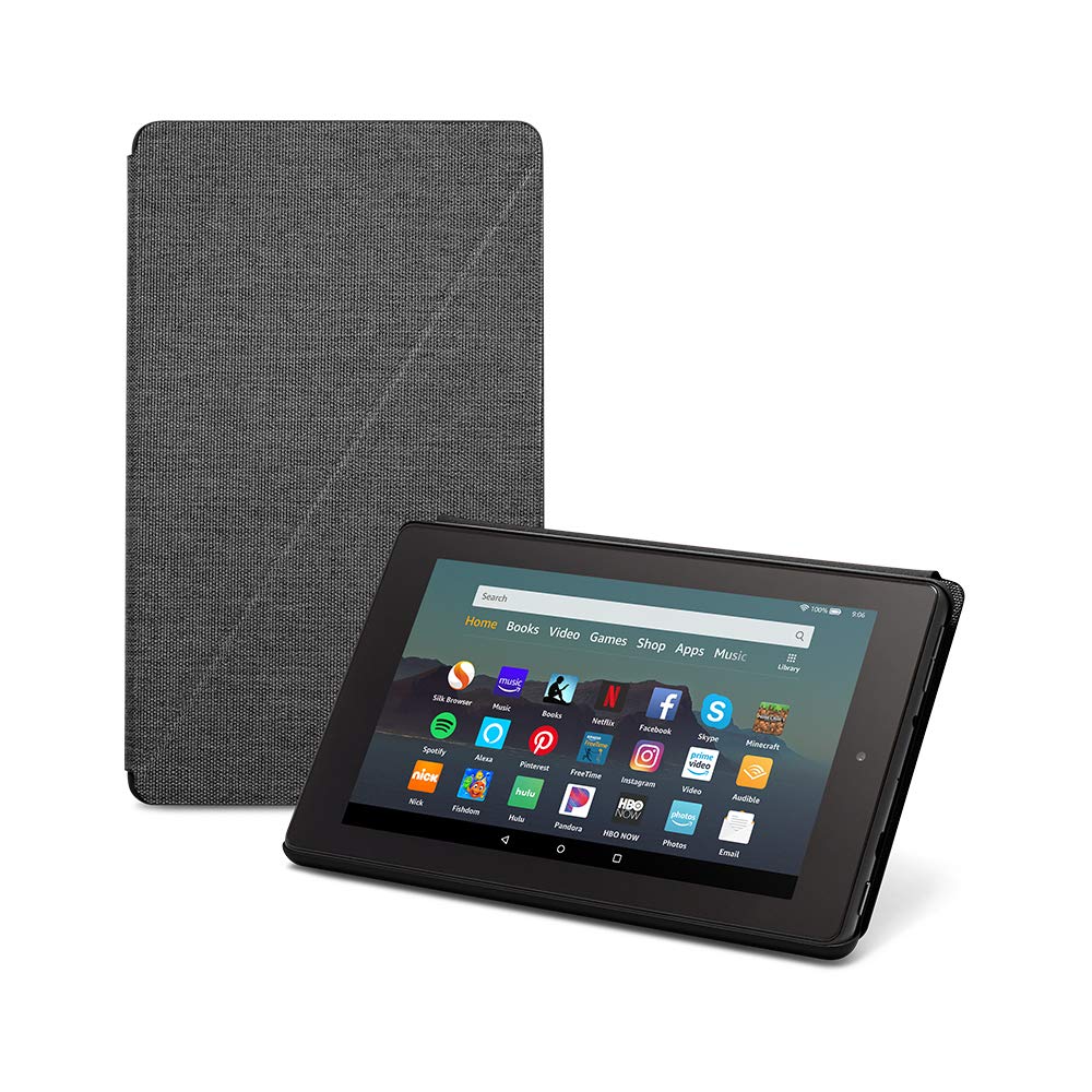 Fire 7 Essentials Bundle including Fire 7 Tablet, Amazon Standing Case, and Nupro Anti-Glare Screen Protector