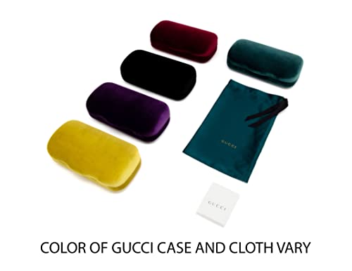 Gucci GG0022S Rectangular Sunglasses + Bundle with eSHADES Luxury Eyewear Kit