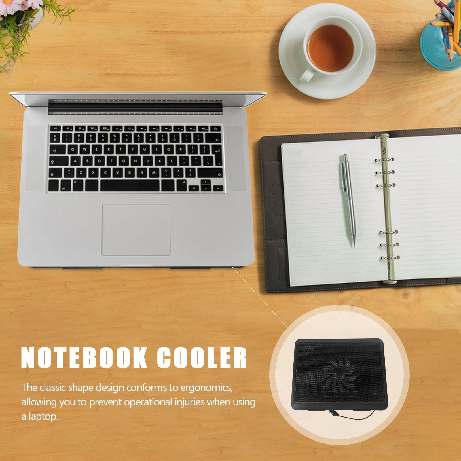 Fan Cooling’s Pads, Laptop Pads Cool, Laptop Fan Cooling Cool Pad, Quiet Notebook Cooling’s Mats Stand Laptops Lightweight Cooler Cooler Pad Stand with Blue LED Lap top Cooling Base