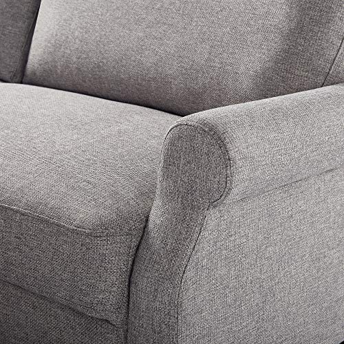 ZINUS Josh Sofa Couch, Easy, Tool-Free Assembly, Soft Grey