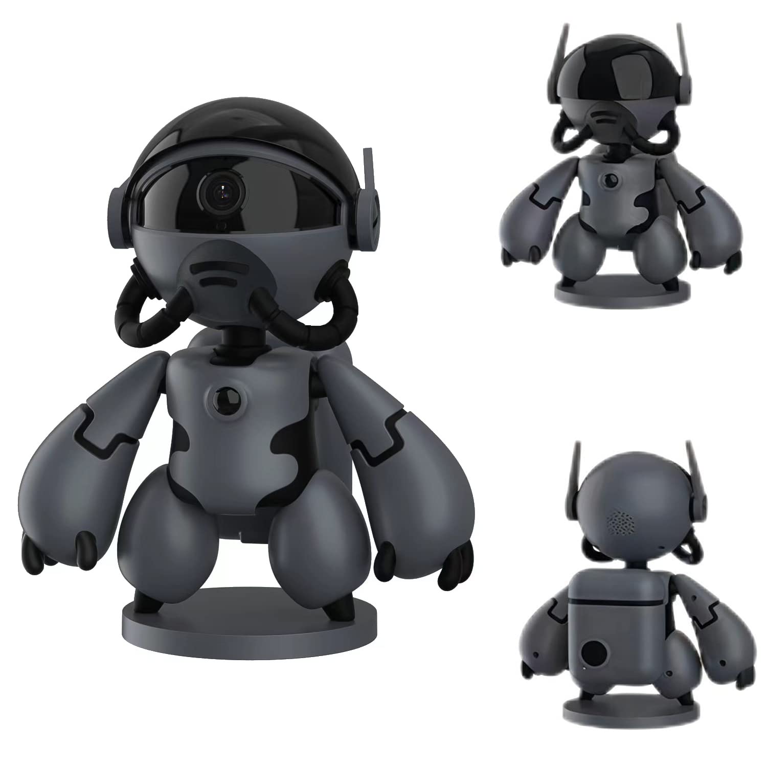LIGUHAY Security Cameras Wireless Outdoor,Humanoid Camera,1080p Wireless Cameras for Home Security,Indoor Security Camera System,Motion Detection,Two-Way Audio (Black)
