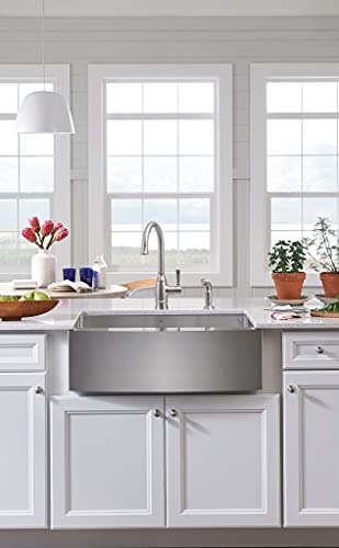 Moen G18121 1800 Series 30-Inch X 21-Inch Stainless Steel 18 Gauge Single Bowl Farmhouse Kitchen Sink