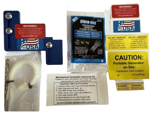 GenSafety BR-200 Generator Interlock Kit for Cutler Hammer BR and CH Series 150AMP and 200 AMP Panels - Made in USA !