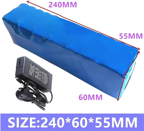 EsaSaM 48V 14Ah Electric Bicycle Lithium Battery Pack, 18650 with XT60 Connector+54.6V 2A Charger,for 200-750W Ebike Electric Bicycle Scooter,T