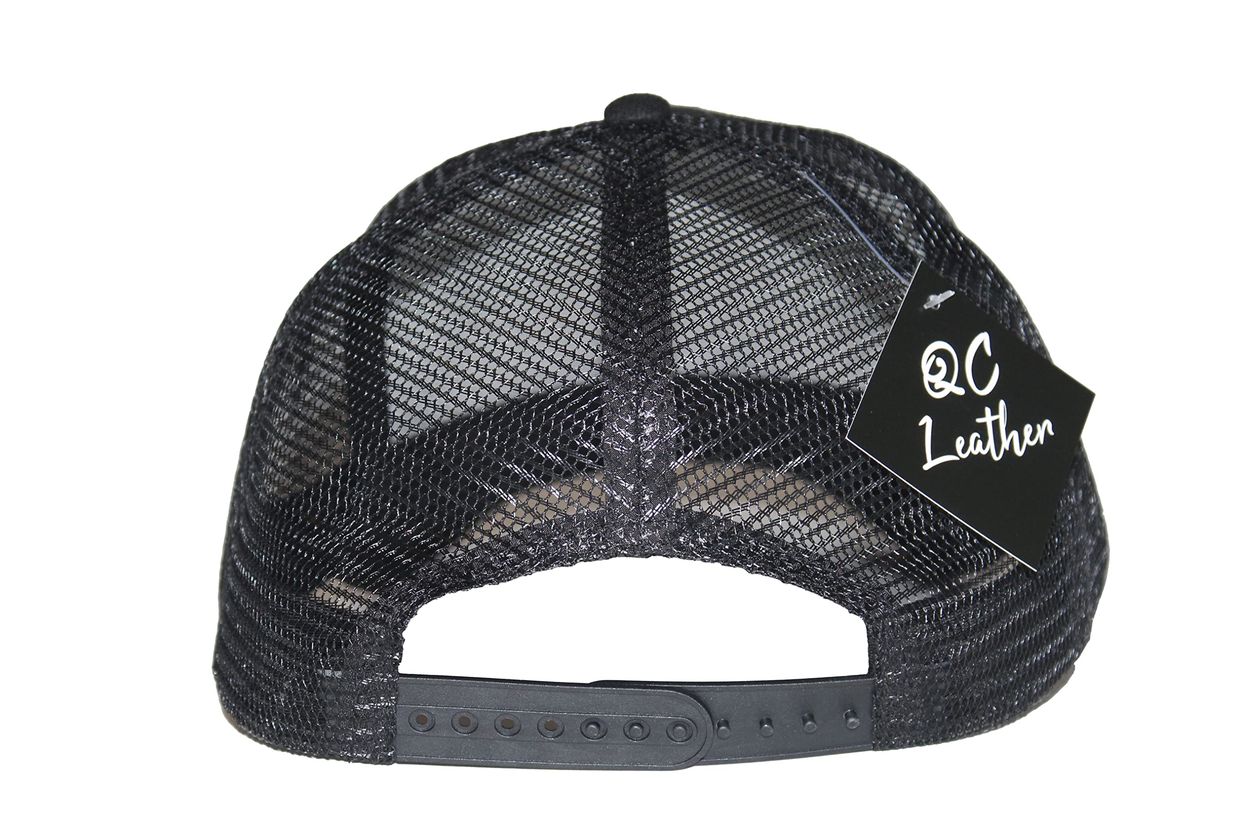 Faux Suede Leather Culture Trucker Hat (Brown) (Faux Suede Leather, Brown)