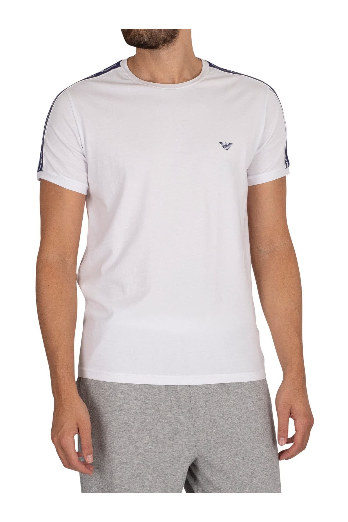 Emporio Armani Men's Core Logoband T-Shirt Regular Fit, White, Small