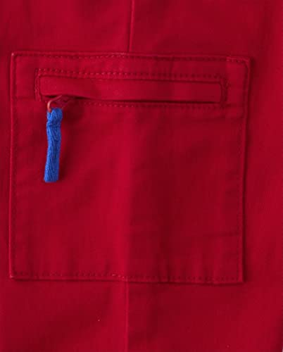 Gymboree,and Toddler Woven Pull on Cargo Jogger Pants,Classic Red,4T