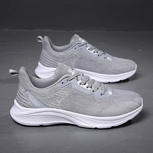 FASDNENDYS Couple Models Men's Spring and Autumn New Korean Version Breathable Lightweight Mens Sneaker Shoes Size 10 New Grey