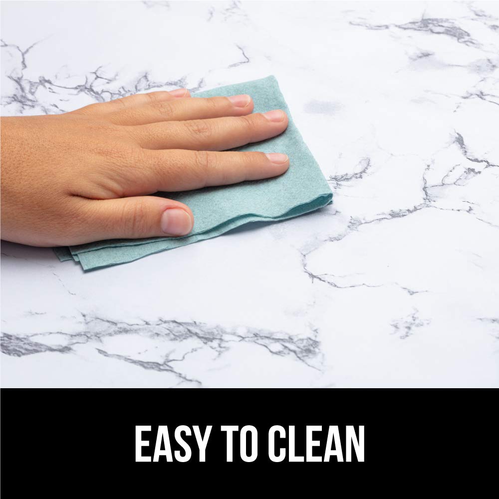 Gorilla Grip Peel and Stick Paper for Book Covers, Countertops, Drawers, Kitchen Cabinets, Shelves, and Crafts, Protective Easy Install Removable Vinyl Adhesive Liners, 11.8 INx20 FT Roll Bright White
