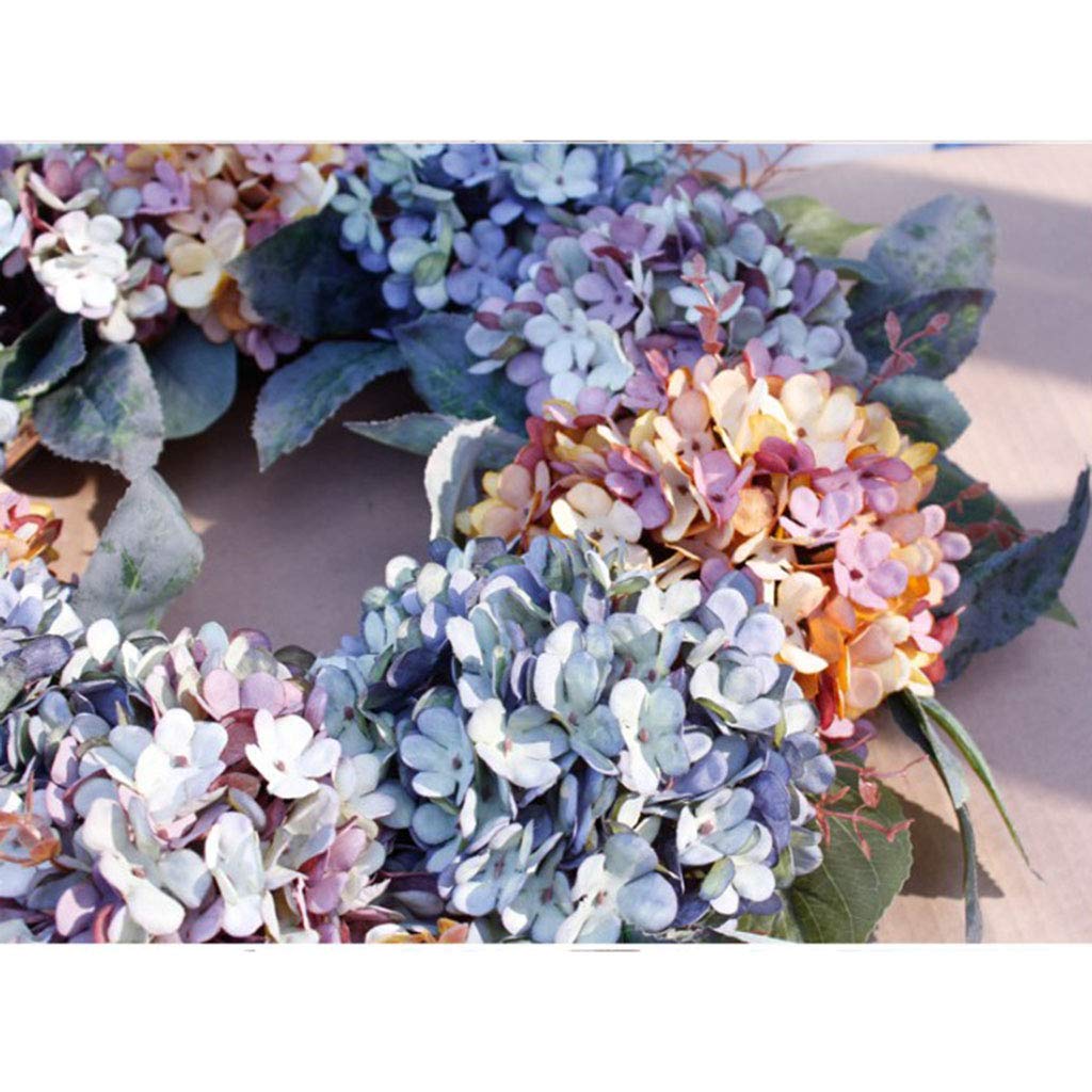 DYNWAVE Floral Wh, Home Wall Hanging Wh, Artificial Hydrangea Wh for Front Door, Wedding Garden Front Door Decorations