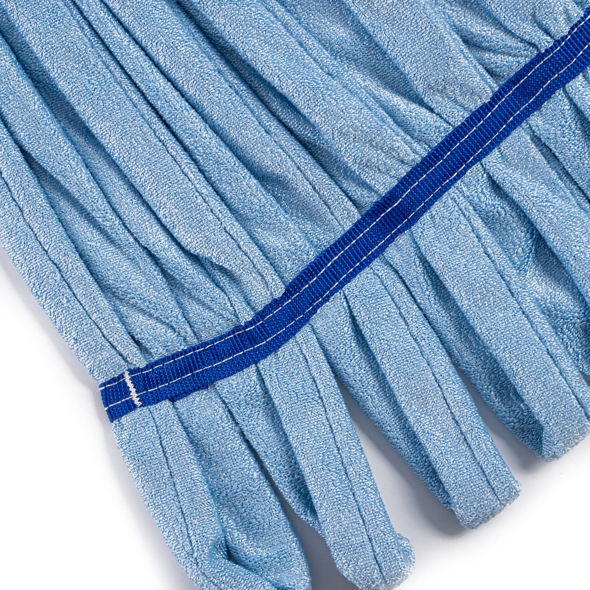Matthew Cleaning Microfiber Tube Mop(Meduim,Blue,3Pack)Heavy Duty Mop Head Replacement,excellent absorbency,Premium launderability,Reusable,Loop end for Home,Commercial&Industrial Use-Incl.2Pcs Cloths