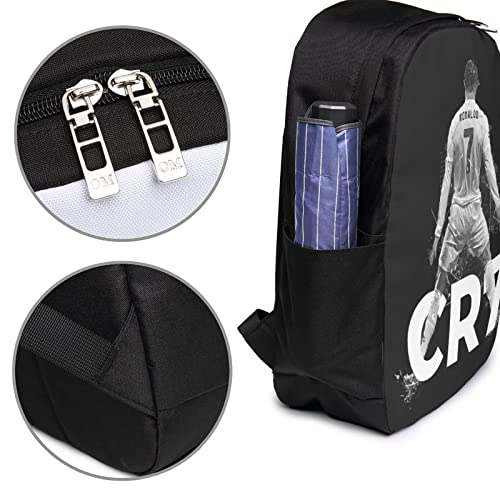 Luja Dling Ronaldo #7 Cr7 Adult Backpacks Bag Laptop Bag Bookbag Usb Backpack 17 Inch For Daily