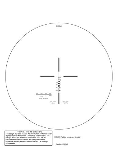 Elcan SpecterDR Rifle Scope w/Integral A.R.M.S. Picatinny Mount, 1-4x7.62mm, CX5395 DFOV14-T2