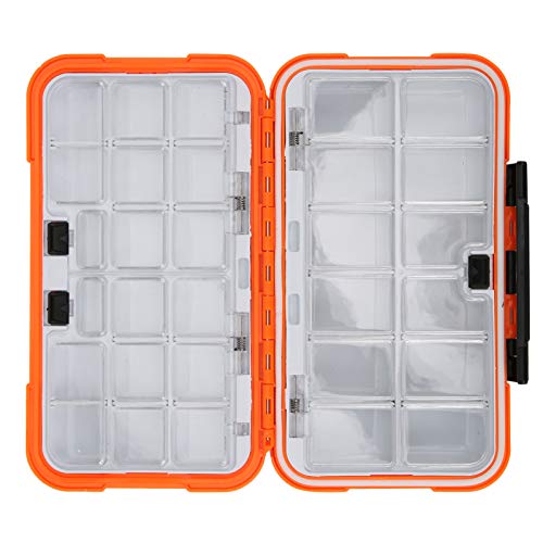 FECAMOS Waterproof Lure Box, Strong Large Capacity Fishing Tool Box for Outdoor