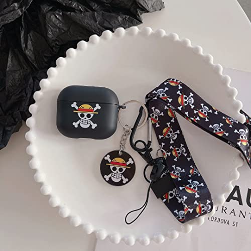 NOLEGA with Anime Lanyard Keychain Airpod 3rd Generation Case Cover(2021 Release) Personalised Anime and Unique TPU Process Frosted Soft Airpod 3rd Case