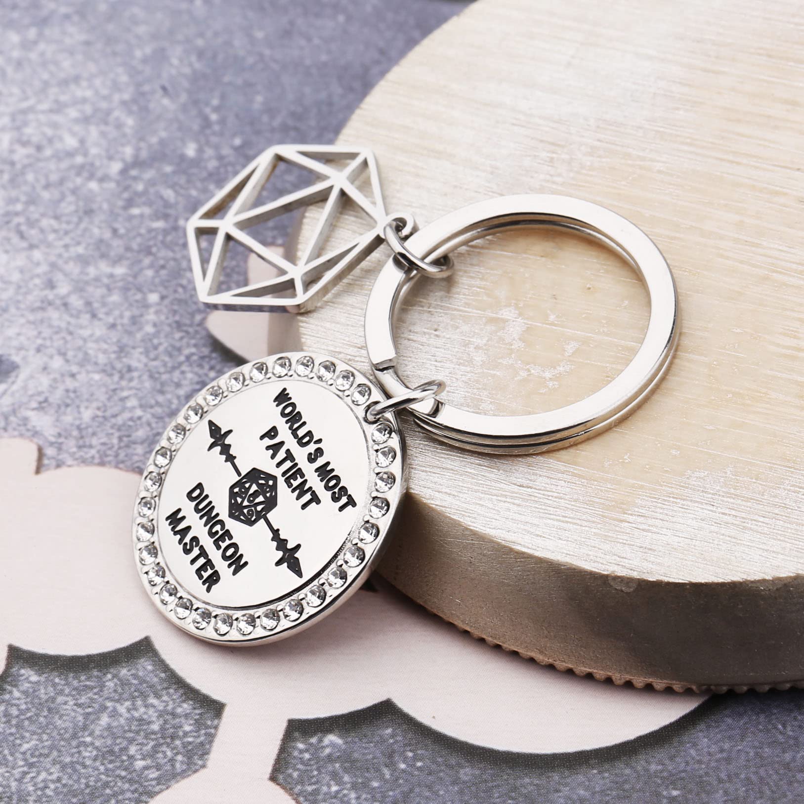 Dungeon Master Keychain DND Gift Dice Jewelry DND Gamer Gift Dungeons Geek gift Dungeons Lover Gift (DND KS)