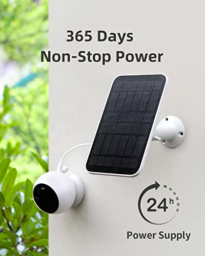 Noorio B200 Security Camera with Solar Panel 1080p Home Security Camera, Wire-Free Battery Powered WiFi Camera, Color Night Vision, AI Motion Detection, Work with Alexa