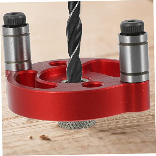 PLAFOPE Pocket Hole Jigs Kit 1 Set Pocket Hole Self Centering Drill Bit Aluminum Alloy Hole Punch Pocket Power Tool Accessory Jigs