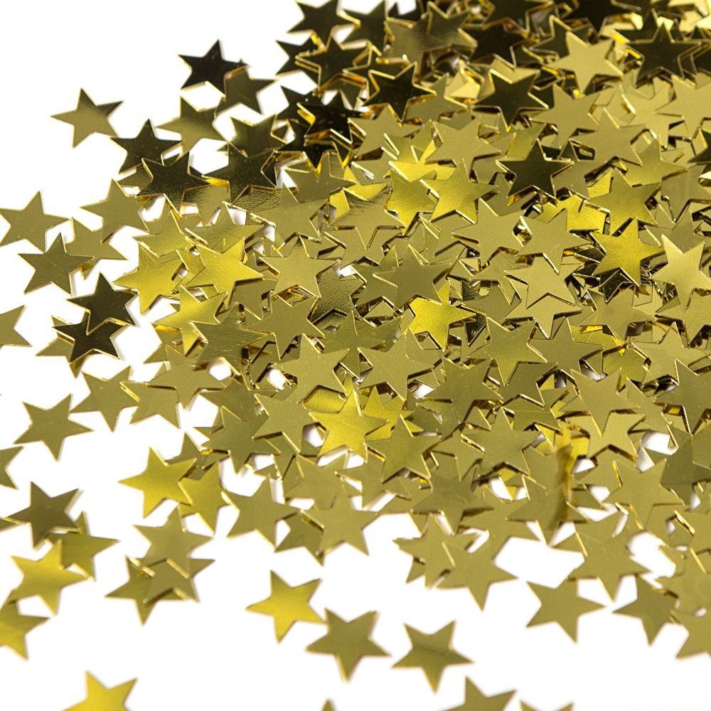 Sparkling Gold Star Foil Confetti - 0.5 oz (1 Pc), Perfect for Birthdays, Baby Showers, Holidays & More