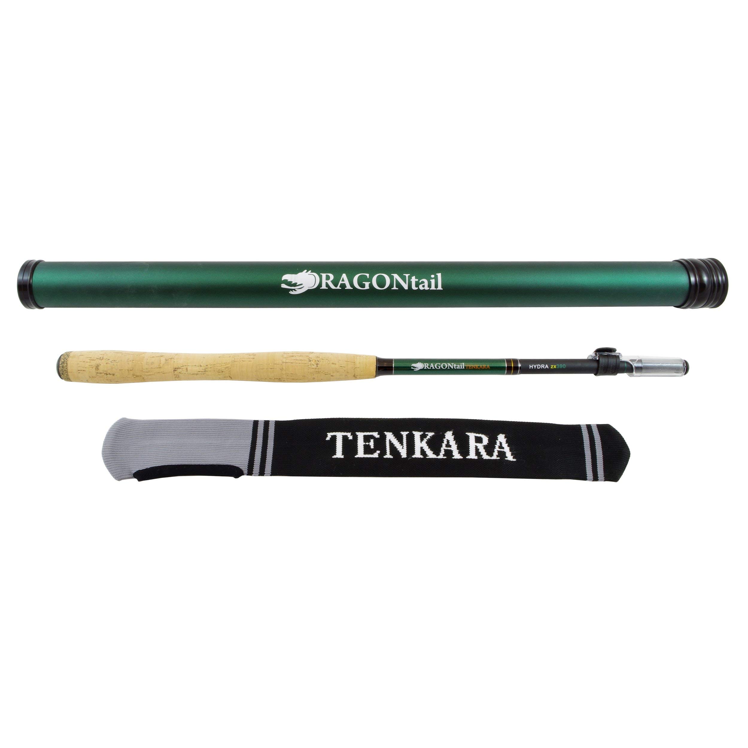 DRAGONtail Hydra zx390 Tenkara Fly Fishing Rod with Level Line Kit, 13'