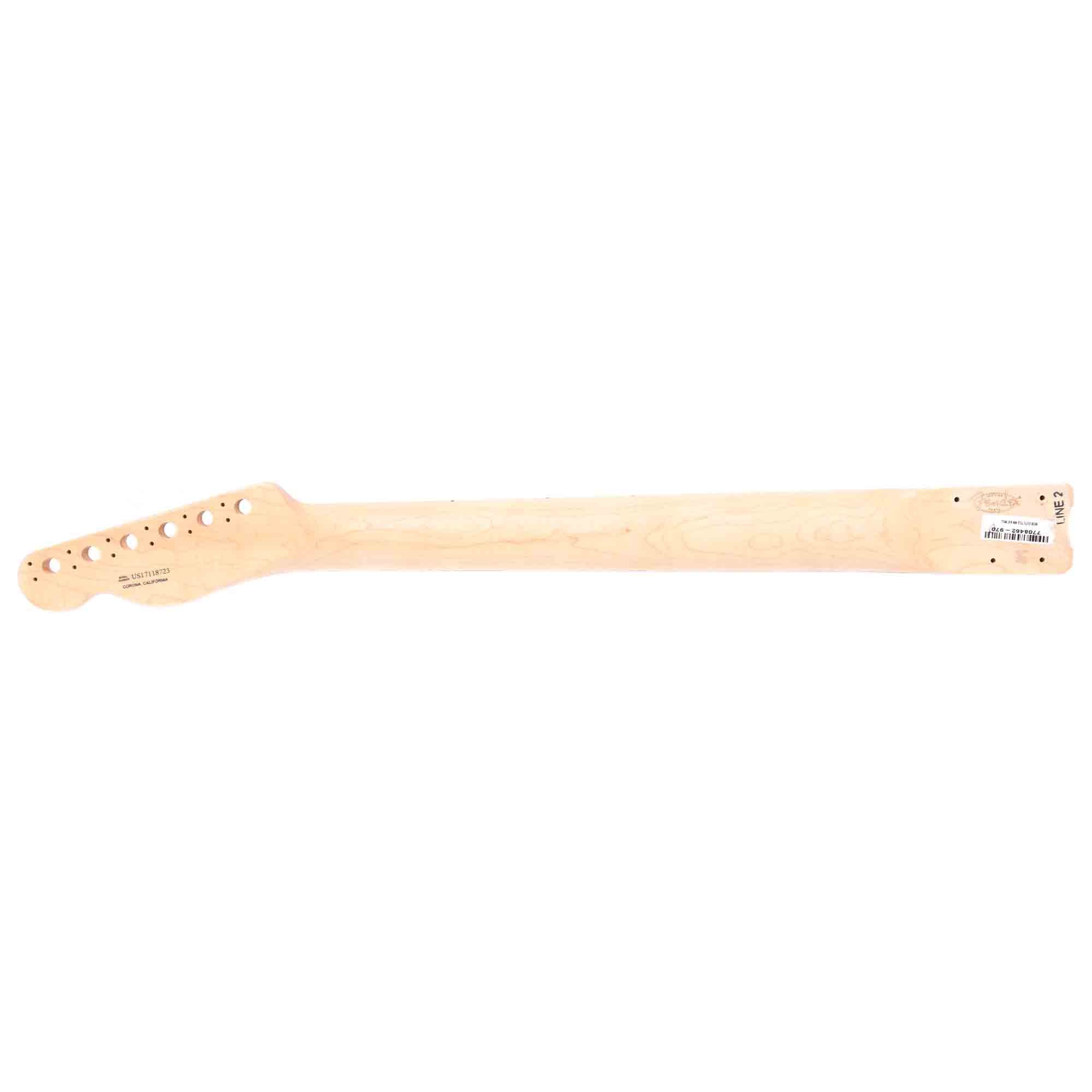 Fender American Elite Telecaster Neck, with 2-Year Warranty Compound Back Shape, Modern C to D, 22 Medium Jumbo Frets, Maple Fingerboard