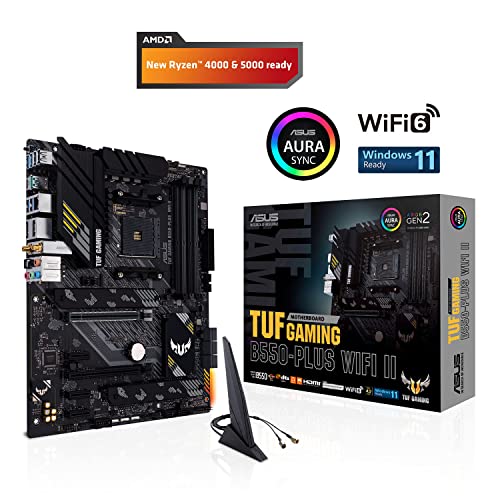 Micro Center AMD Ryzen 5 5600X Processor Bundle with ASUS TUF Gaming B550-PLUS WiFi II Motherboard and Inland 1TN Gen3x4 M.2 SSD