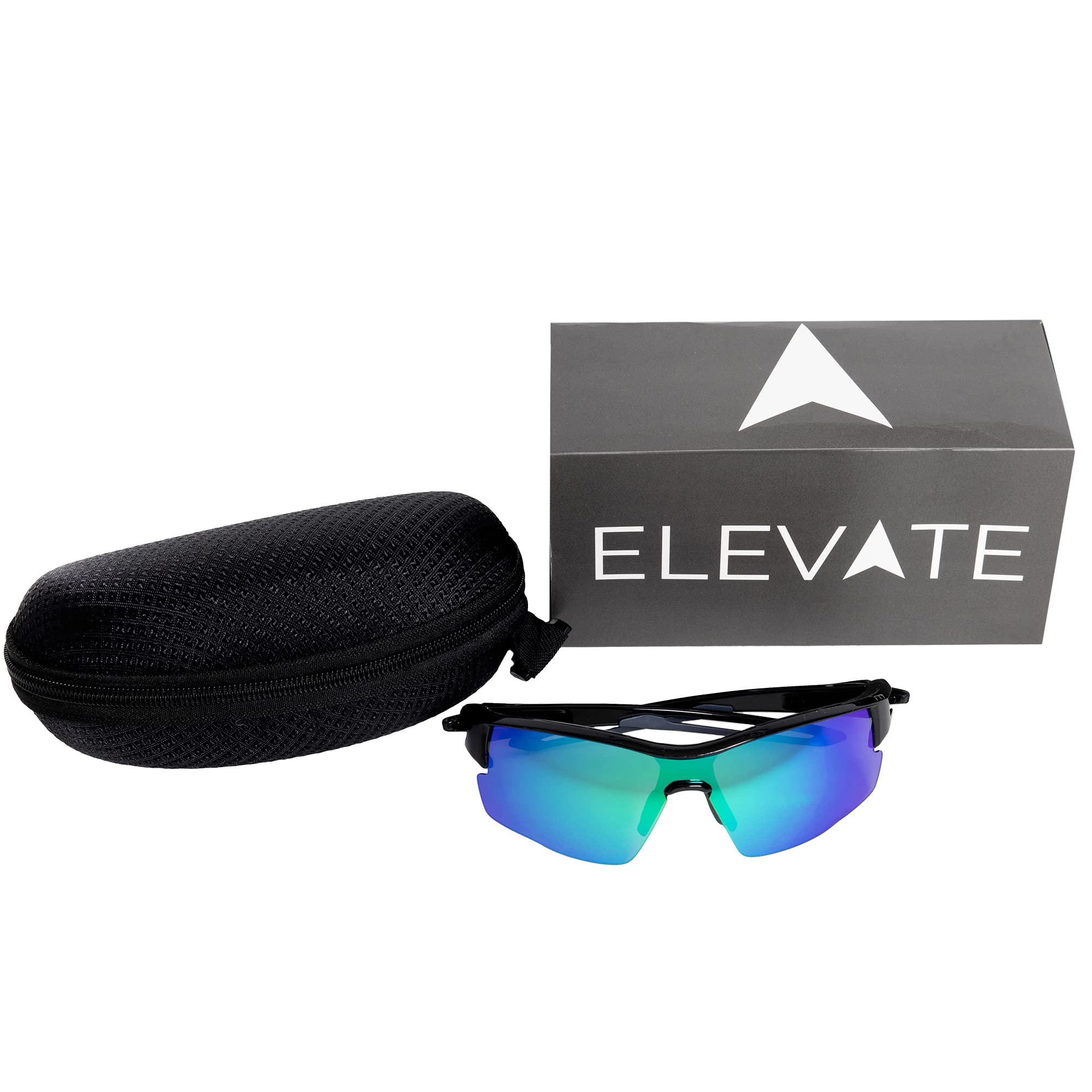 Elevate Sports & Outdoors Sunglasses for Cycling, Running, Training - Interchangeable lens options