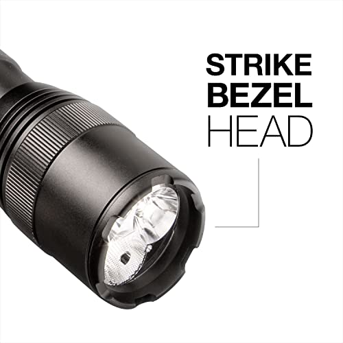 Energizer TAC 1000 LED Tactical Flashlight, Heavy Duty Bright Flashlight for Emergencies and Camping Gear, Water Resistant Flashlight, Batteries Included, Pack of 1, Black