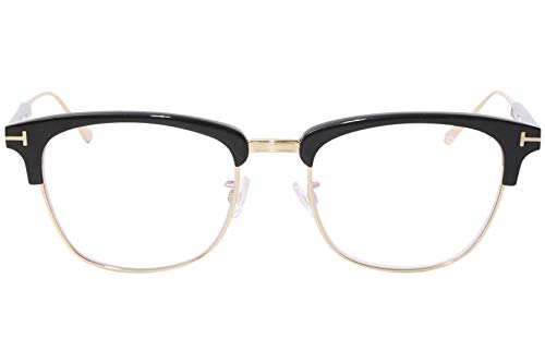 Eyeglasses Tom Ford FT 5590 -F-B 001 Shiny Black, Rose Gold/Blue Block Lenses