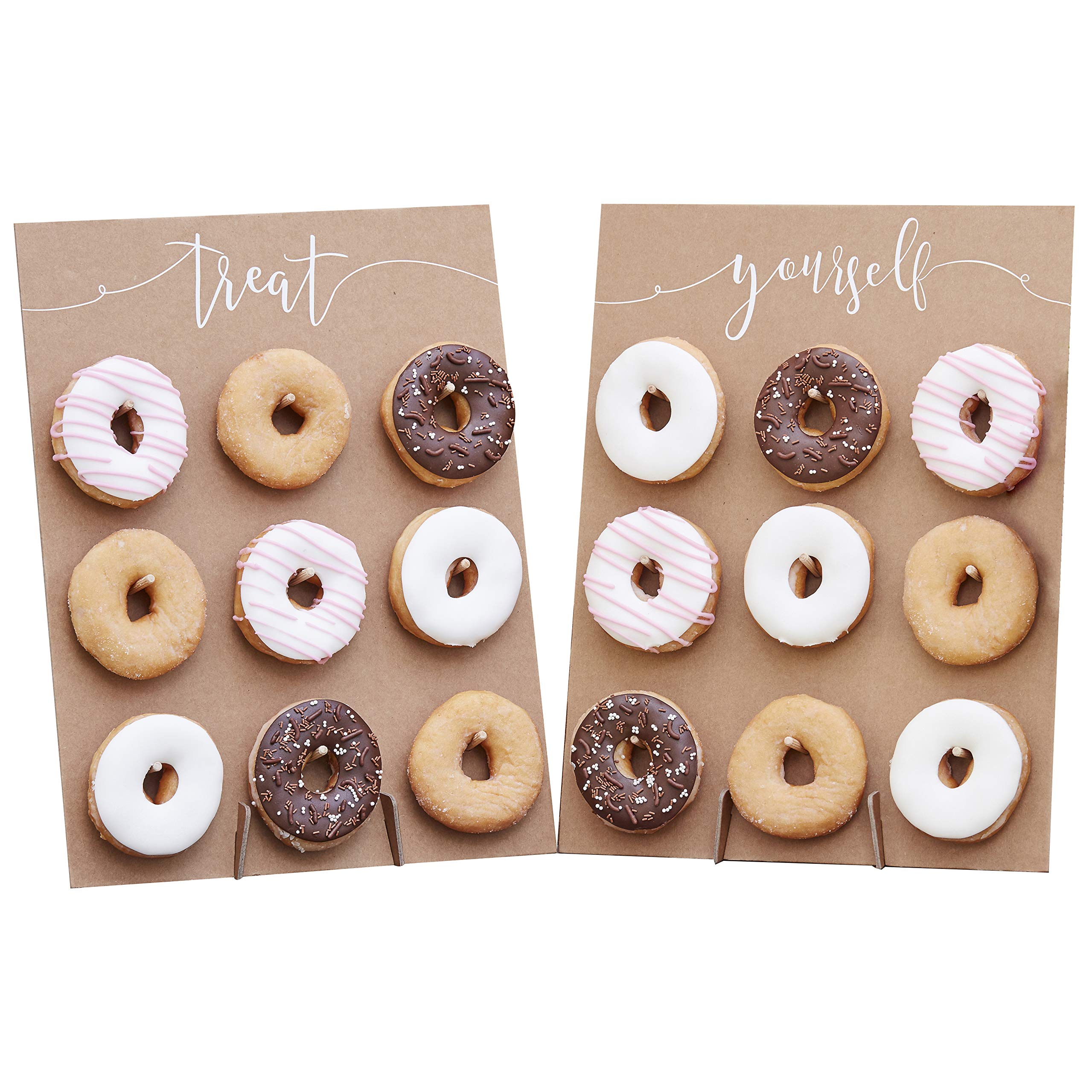 Ginger Ray Natural Kraft Finish Donut Wall Wedding Favours Rustic Country