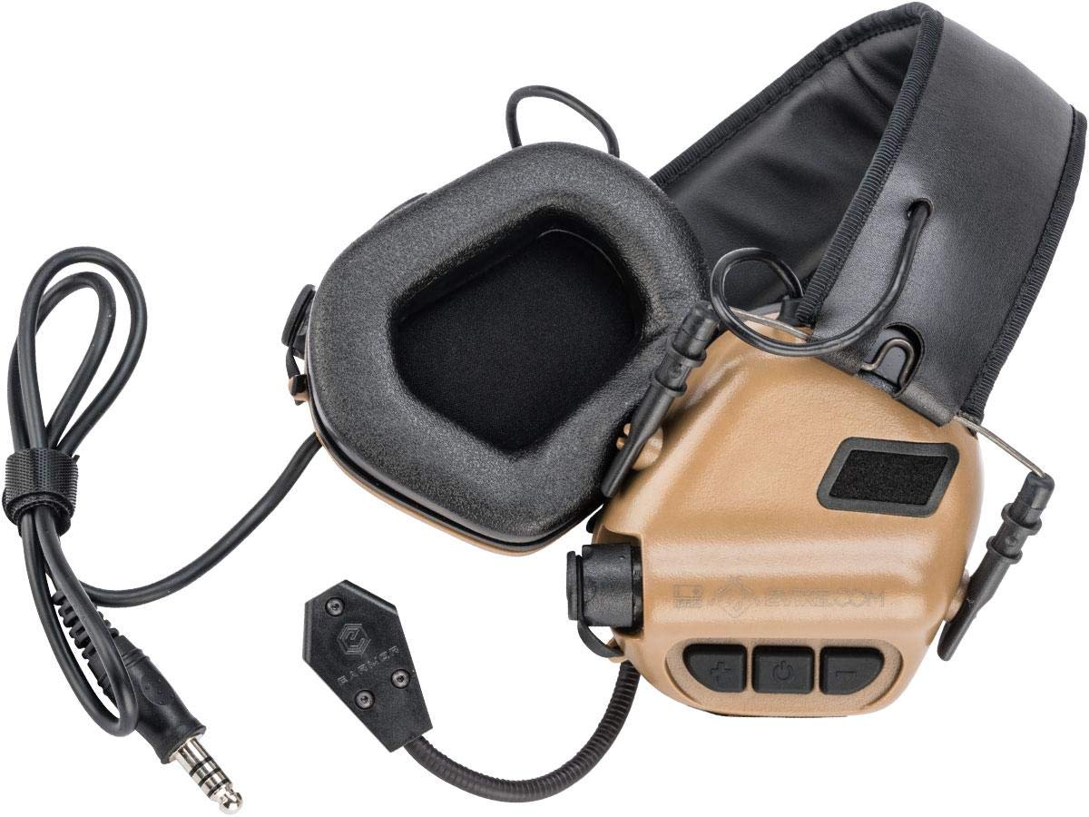 Evike Earmor M32 Electronic Sound Amplifying Hearing Protector (Color: Coyote Brown)
