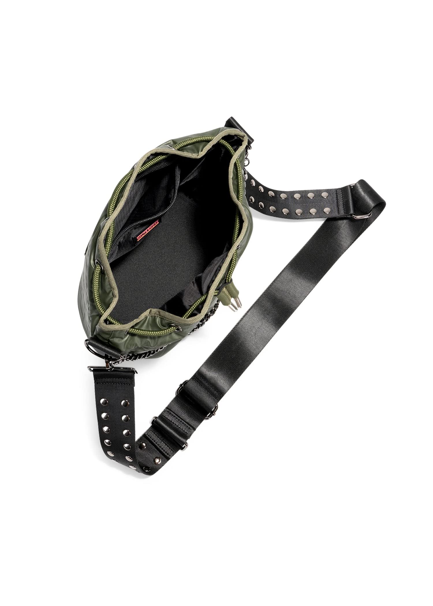 Haute Shore - Lindsey Avenue Puffer Bucket Bag, Army Green