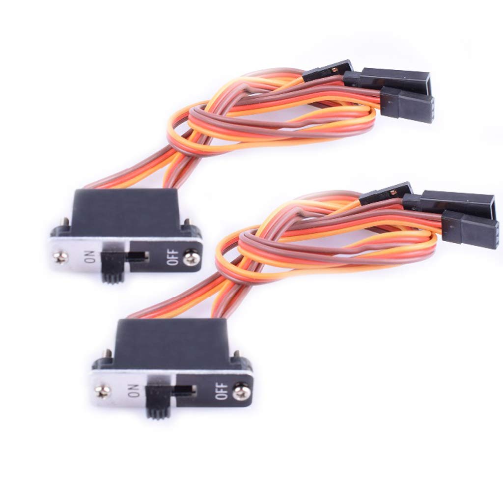 FLASH HOBBY 2pcs JR Heavy Duty RC Aluminum Switch Connectors Accessory for Receiver RC Accessories