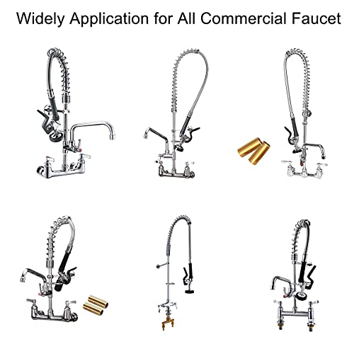 KWODE Blue Pre Rinse Spray Valve for All Brand Commercial Kitchen Sink Faucet Sprayer Replacement Part High Pressure 1.42gpm Water Flow Dish Sprayer