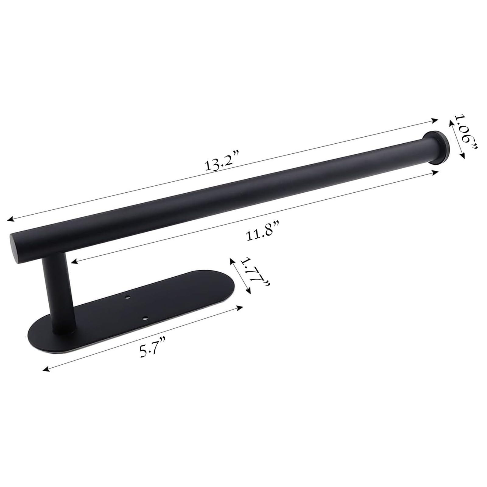 Remarkable Home Paper Towel Holder - Self-Adhesive Or Screw Mounted for Under Cabinet Or Wall, Great for Kitchen, RV, Bathroom and Garage (Stainless Steel)