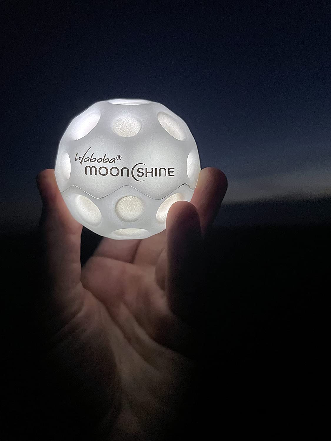 Funstuff Waboba Moon Ball Moonshine 2-Pack | Light-Up Bouncing Ball